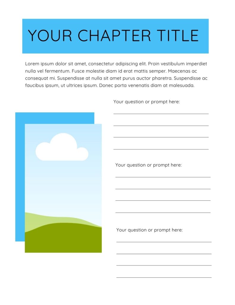 Simple 10 Page Blank Workbook Template For Canva - Make Money Without A Job